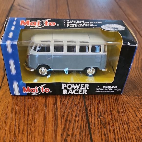maisto | Toys | Maisto Motorized Die Cast Plastic Vw Blue Van | Poshmark